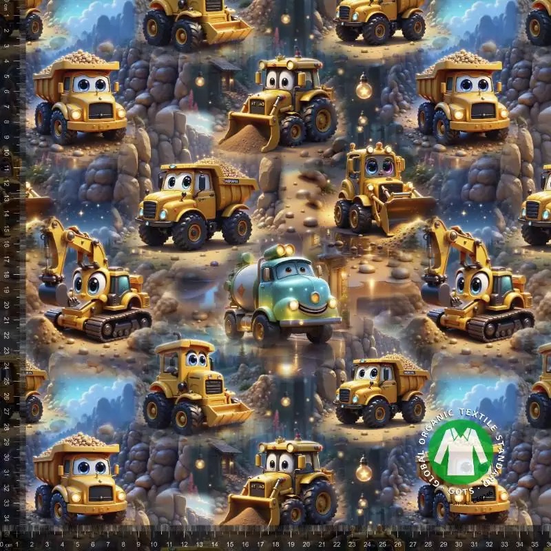 Jersey print med søde maskiner | vælg mellem 500 andre print